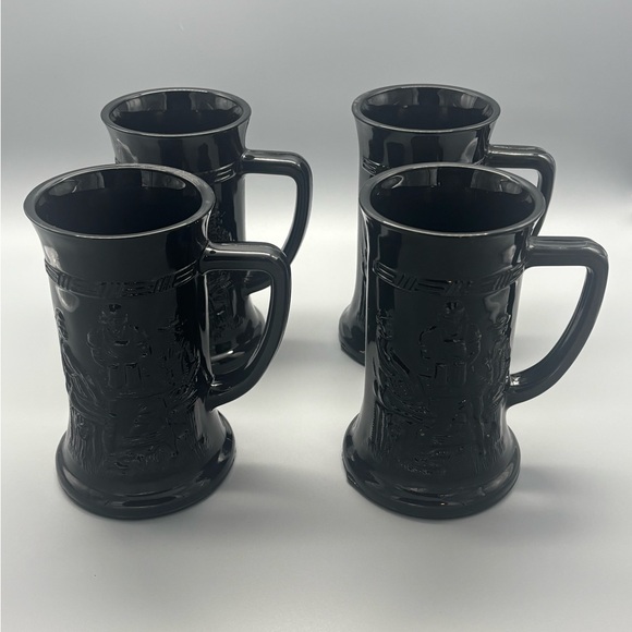 Indiana Glass | Other | Tiara Indiana Glass Company Black Milk Glass ...